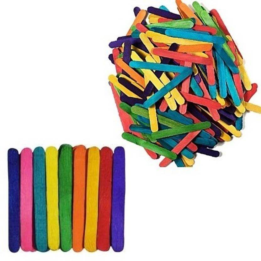 lead Wooden Color Ice Cream Sticks (500 Pieces) - Wooden Color Ice ...