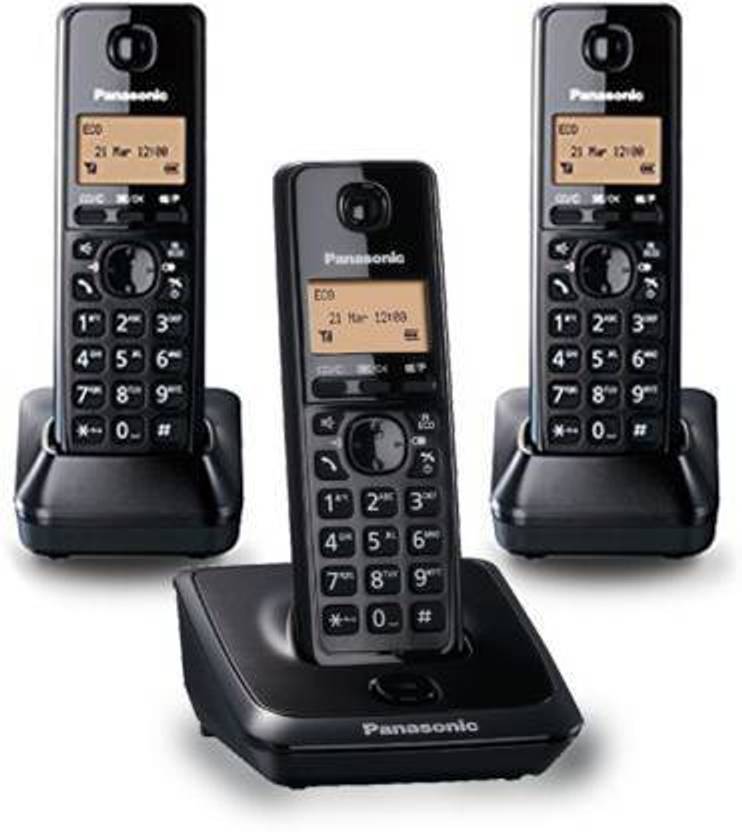 Panasonic CORDLESS INTERCOM 3 LINE Cordless Landline Phone Price in ...