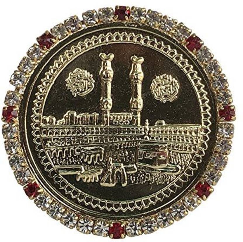 shree kreations Mecca Madina Coin Gold Plated Yantra Price in India ...