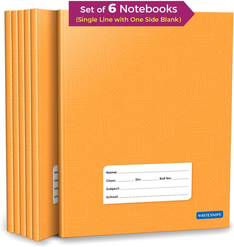 Woodsnipe Single Line Interleaf Notebooks Regular Notebook One Side ...