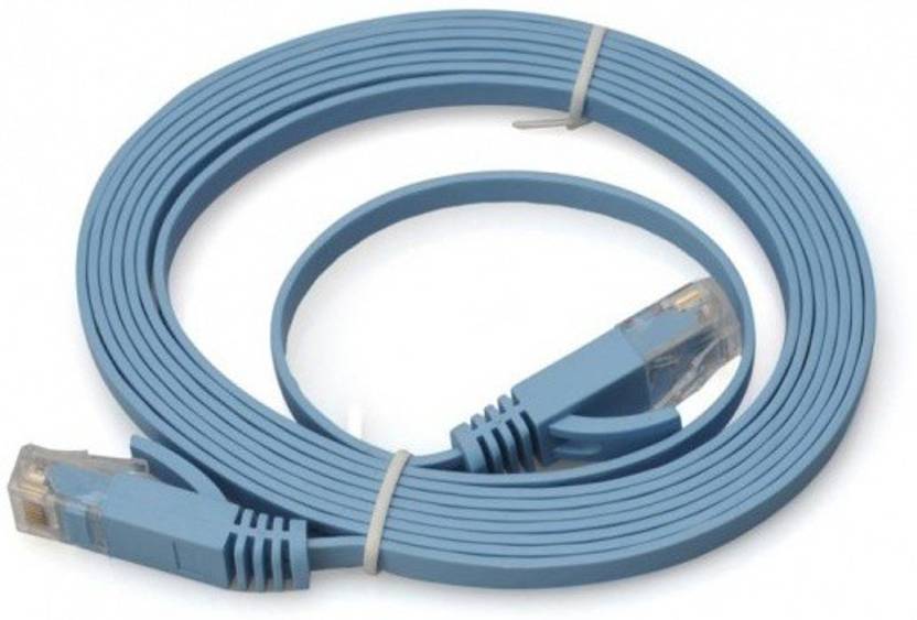 TECHGEAR 10m CAT6 Ultra-thin Flat Ethernet Network LAN Cable, Patch ...