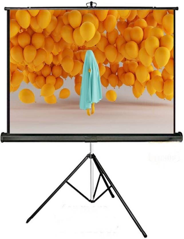 MOIZ Tripod Stand Projector Screen (8 Ft. (Width) x 6 Ft. (Height ...