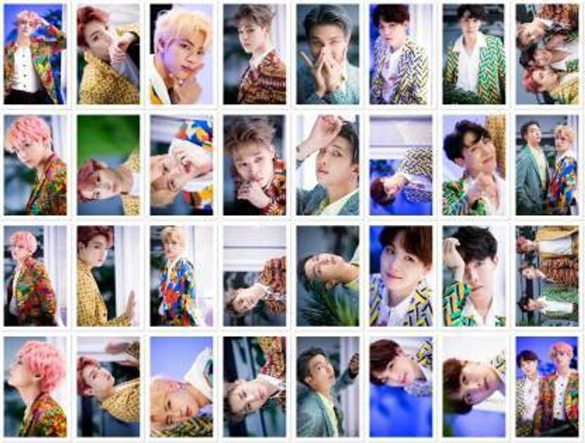 BTS Idol Photo Postcard Lomo Cards Fine Art Print (4.7 inch X 2.7 inch ...