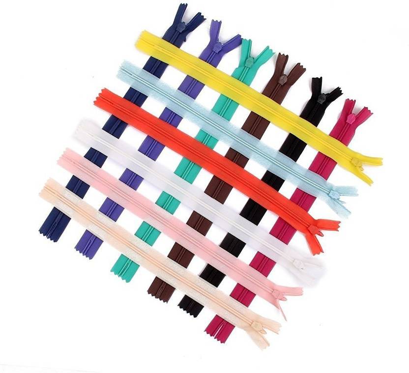 Vardhman pant zips 60 Multicolor Synthetic Invisible Zipper Price in ...