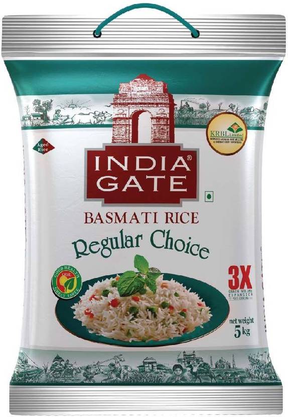 INDIA GATE Regular Choice Basmati Rice (Medium Grain) Price in India ...