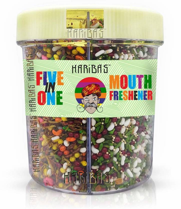 HARIBAS Mukhwas Mouth Freshener 5 in 1, 300GM with Sauf Mouth freshener ... HARIBAS Mukhwas Mouth Freshener 5 in 1, 300GM with Sauf Mouth freshener ...