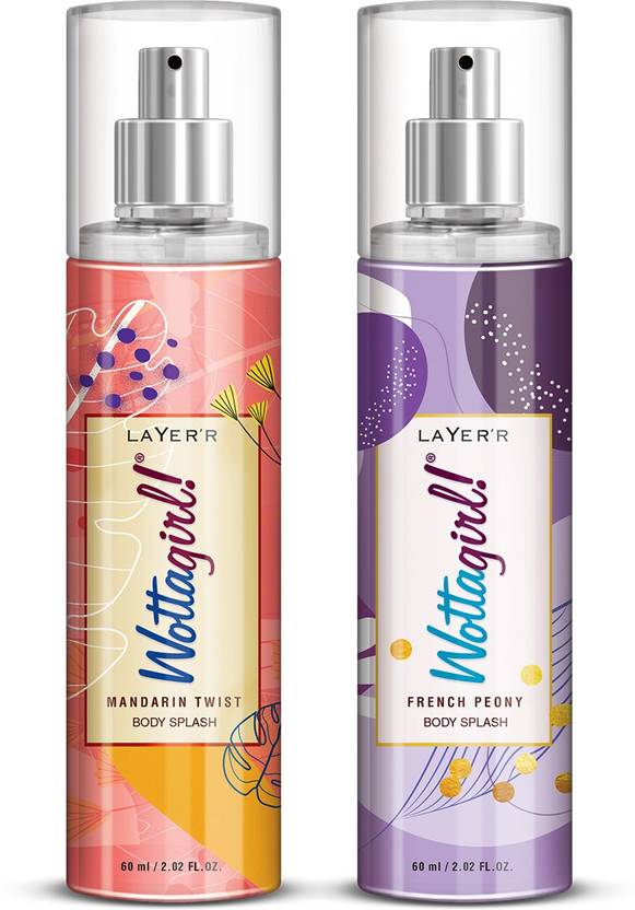 LAYER'R Wottagirl Mandarin Twist + French Body Spray - For Women ...