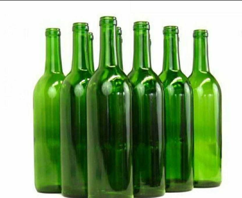 MASATO by MASATO 750 ML GREEN GLASS WINE BOTTLE 6 PCS SET 750 ml Glass ...