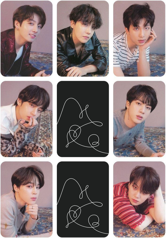 BTS Lomo Card BTS 4x6 inch photocard BTS Postcard BTS Photos 3D Poster - Music posters in India ...