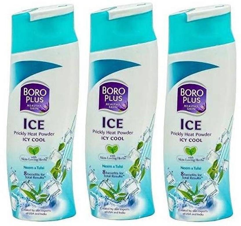 BOROPLUS Prickly Heat Ice Cool Powder, 90g With Extra 20g - 3 x 110 g ...