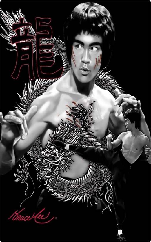 Bruce Lee Flex Poster for Room B33 Paper Print - Abstract, Decorative ...