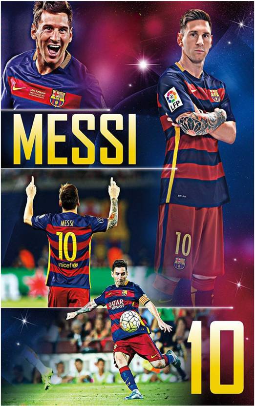 Lionel Messi Flex Poster for Room B23 Paper Print - Sports posters in ...