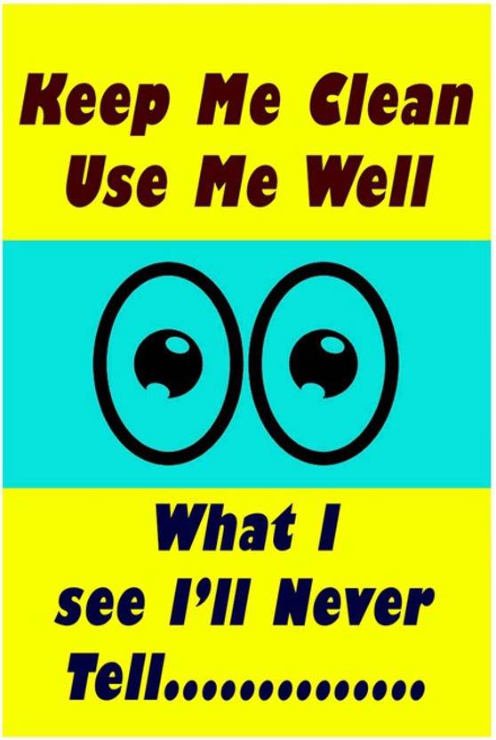 Cleanliness Sticker poster|Quotation Poster|Eyes Poster For Room|Wall ...