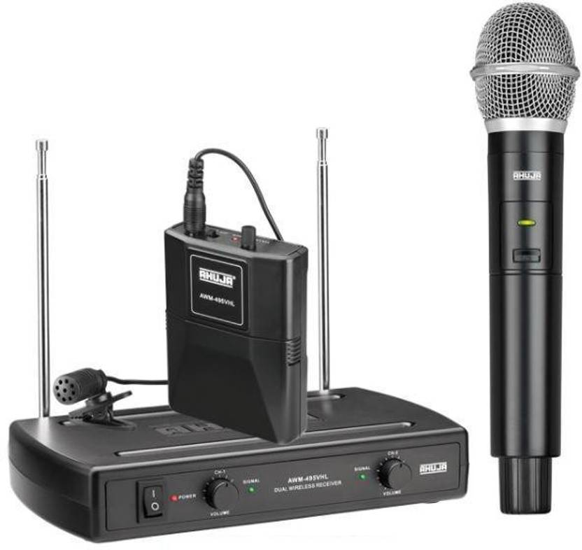 Ahuja AWM 495VHL Wireless Collar + Hand Mic Microphone - Ahuja ...