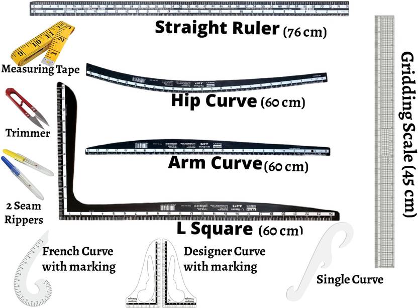 Upyukat Khyati Tailoring scales/ curves/ Fashion Designing Scale ...