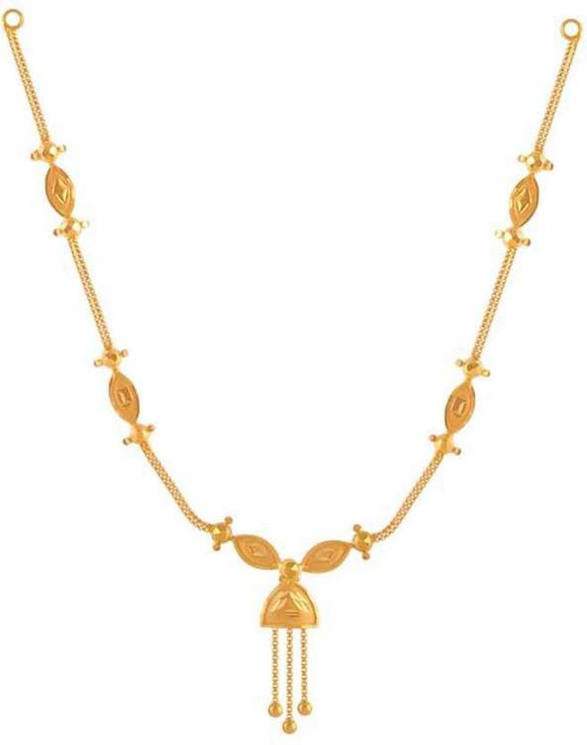 PC Chandra Jewellers 22KTDIJGLN7547 Choker Yellow Gold Precious ...