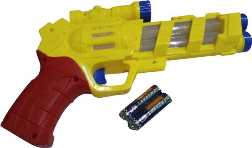 TEMSON Battery Operated Gun with Light & Flash Sound for 3+ Kids ...