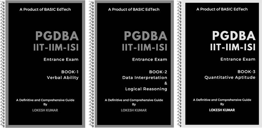 PGDBA (IIT+IIM+ISI) Study Material for the Entrance Exam (Fully Updated ...