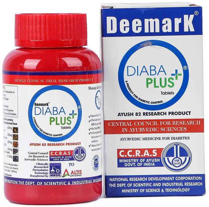 DEEMARK Diaba plus for Control sugar level (90 tab pack of 2) Price in ...
