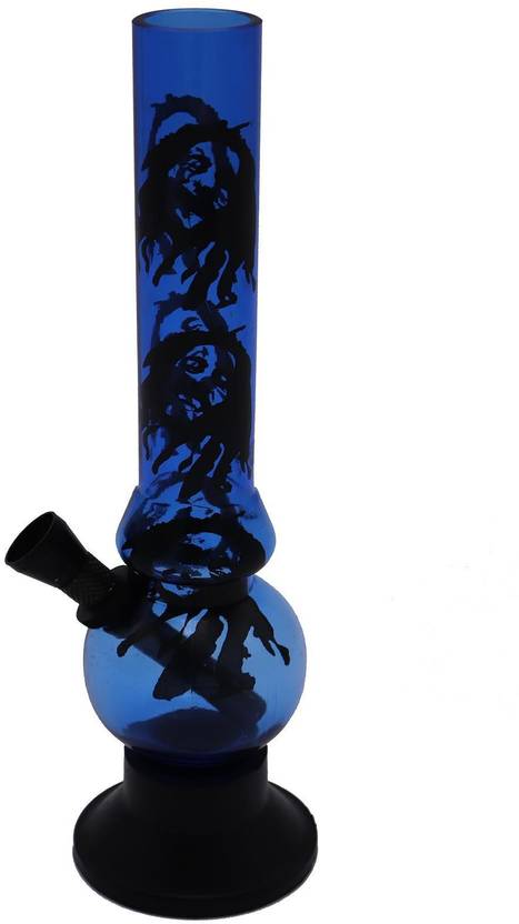 VYXOO 8 Inch Bob Marley Transparent Blue Acrylic Water Beer Bong Beer ...