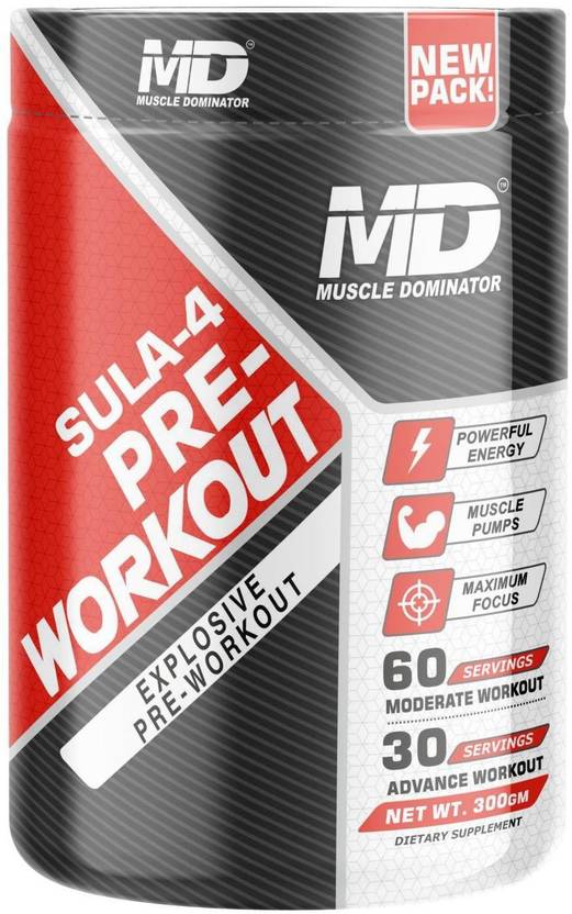 Muscle Dominator Sula-4 Series, Pre-Workout,(Sour Gummies, 300gm) EAA ...