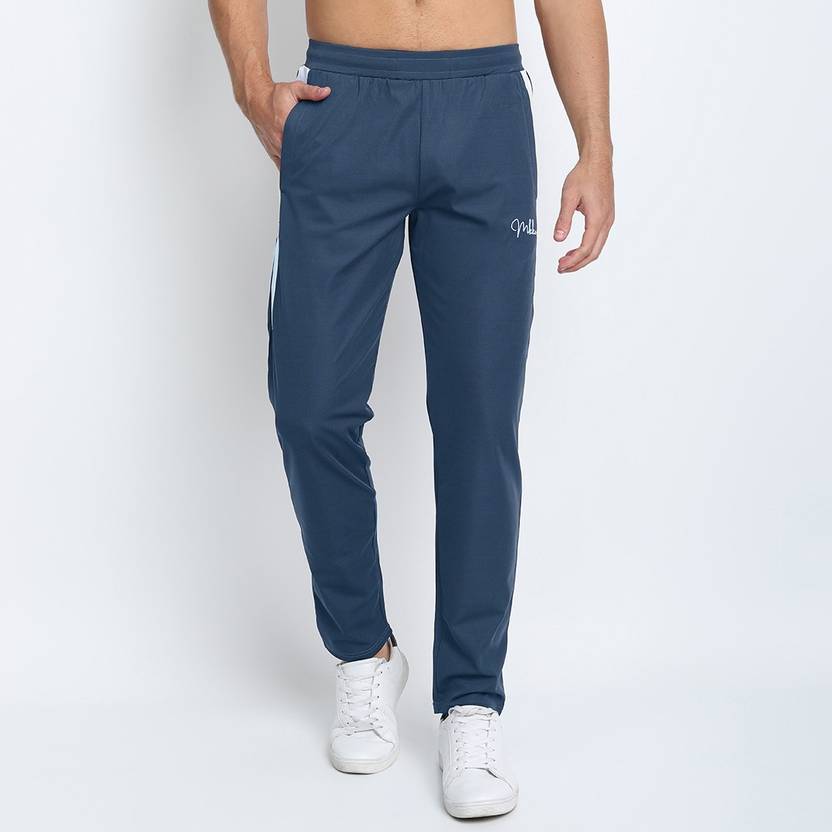 MKKO Solid Men Blue Track Pants - Buy MKKO Solid Men Blue Track Pants ...