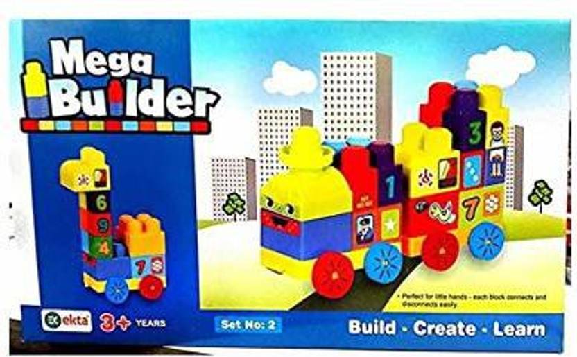 Ekta Toys Mega Builder Set-2 || Building Blocks Game for Kids - Mega ...