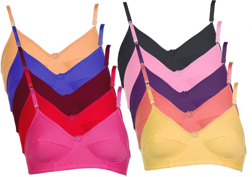 Piylu Cotton Hoseiry Women Full Coverage Non Padded Bra - Buy Piylu ...