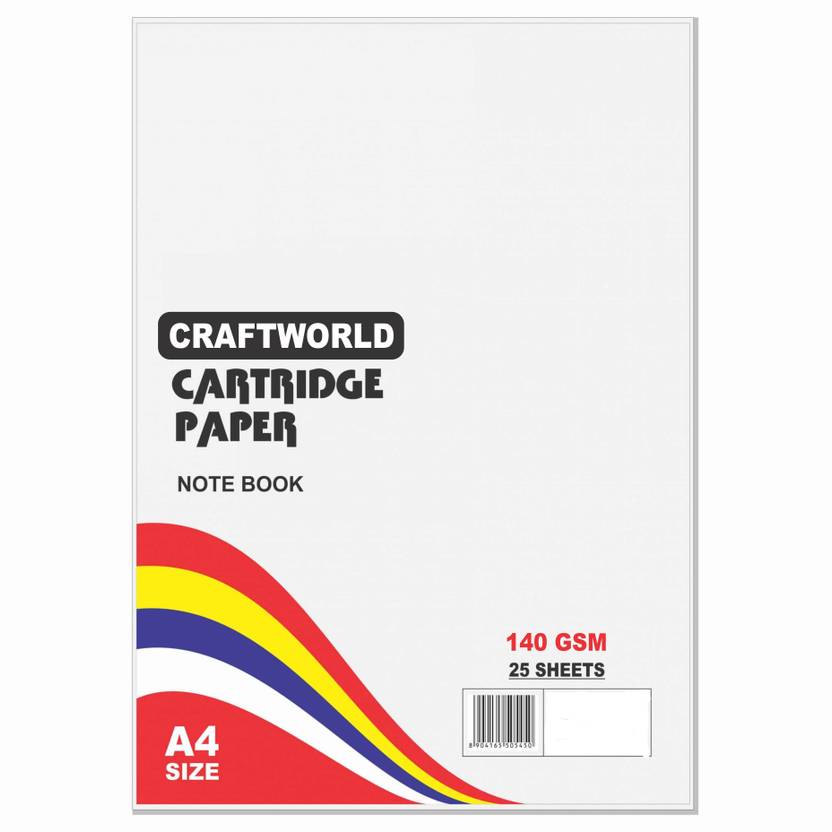 Flipkart.com | Craft World A4 cartridge sheets -50 Unruled A4 140 gsm ...