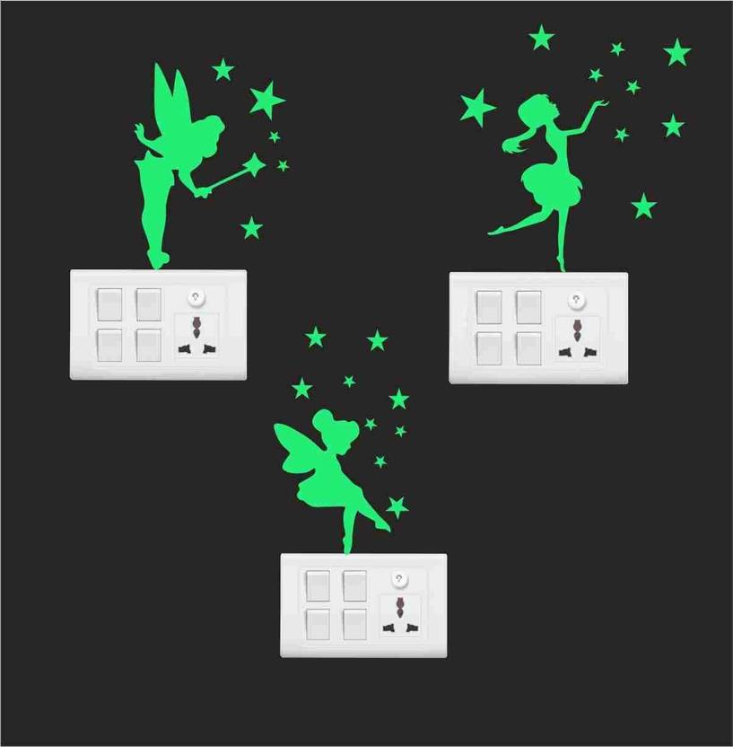 Flipkart SmartBuy Radium Night Glow Cute Fairy Switch Board Stickers Set Of 3 Small Switch Board flipkart-smartbuy-radium-night-glow-cute-fairy-switch-board-stickers-set-of-3-small-switch-board