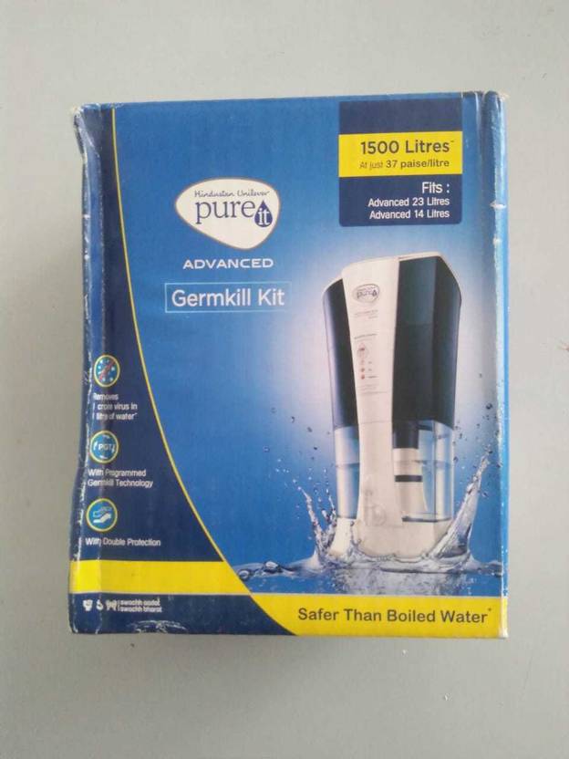 Pureit Advanced Germkill Kit 1500L 2300 L Gravity Based Water Purifier ...