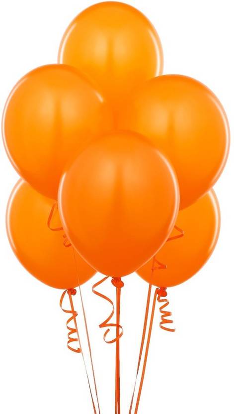 Flipkart.com | Wonder Solid Best Quality Orange Party Balloons for ...