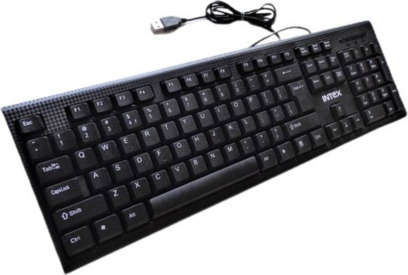 Intex USB Keyboard IT-KB333 Wired USB Desktop Keyboard - Intex ...