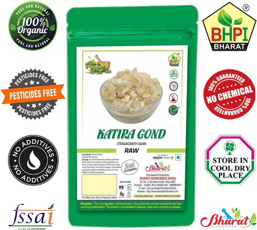 Bhpi Bharat Katira Gond | Tragacanth Gum | Kathila Gum/Gond | Dink ...