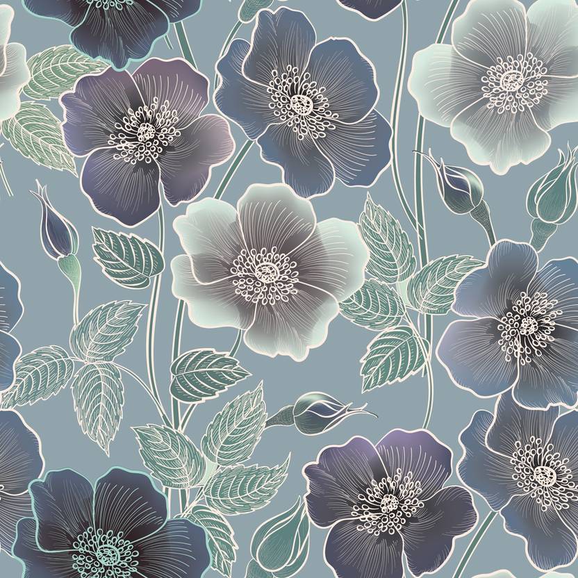 Unique Graphics Vinyl Floral & Botanical Multicolor Wallpaper Price in ...