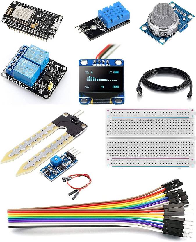 DS Robotics WiFi NodeMCU ESP8266 WiFi IoT Starter Kit, Compatible with ...