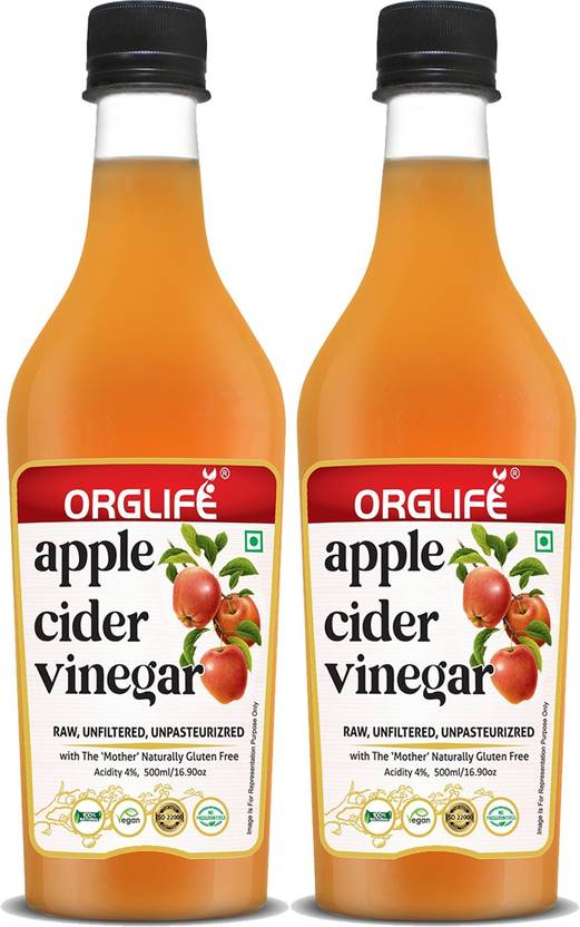 ORGLIFE Apple Cider Vinegar (ACV) with Probiotic Mother | Raw ...