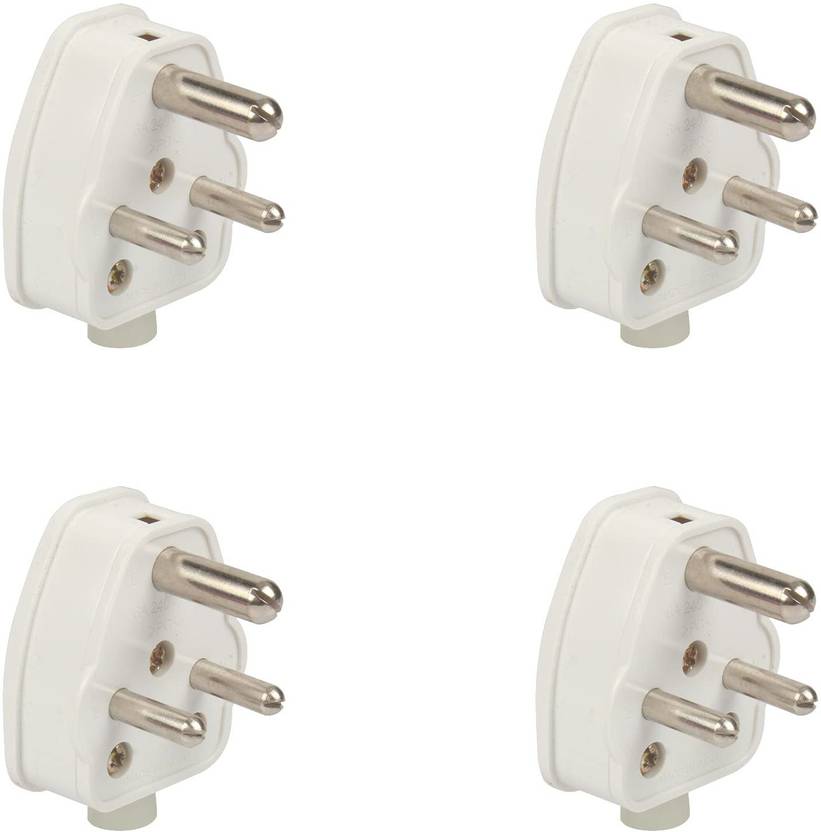 Anchor By Panasonic 38626-Pk4 6A 3 Pin Plug Top 240V. (White, Pack of 4 ...