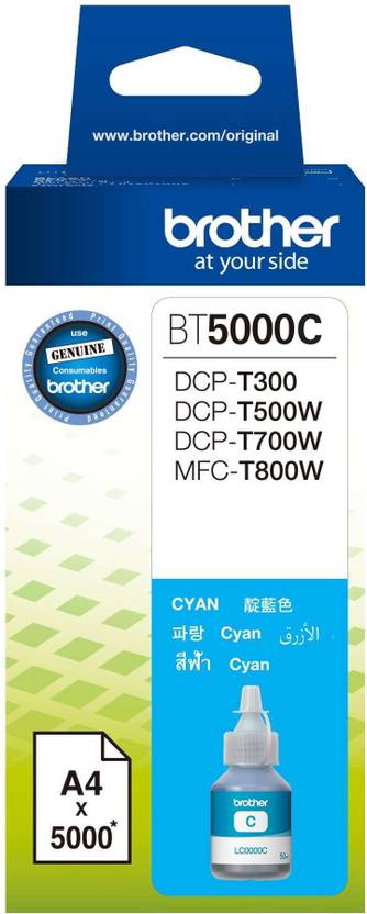 brother BT5000 for DCP-T226/DCP-T426W/DCP-T525W/DCP-T820DW Cyan Ink ...
