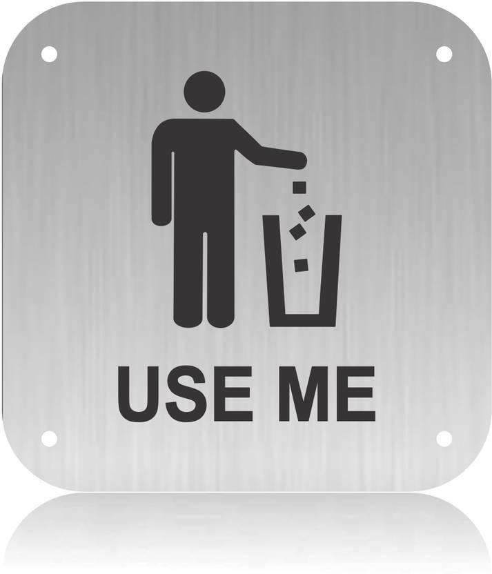 Morpankh USE ME stainless steel sign board Emergency Sign Price in ...