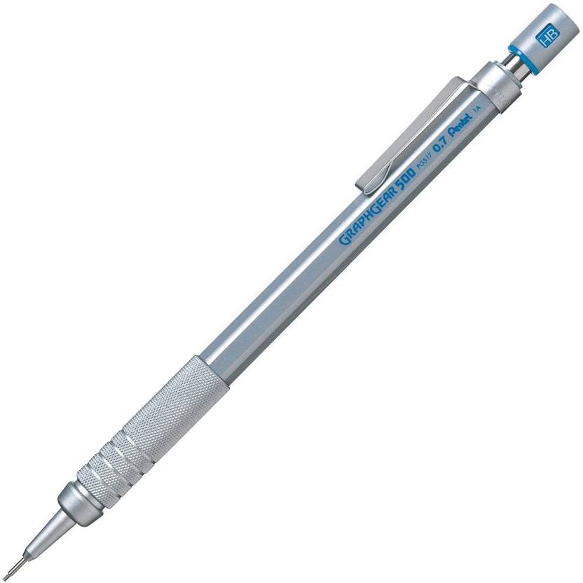 PENTEL GraphGear 500 0.7 mm HB Lead Attached Eraser With Push Mechanism ...