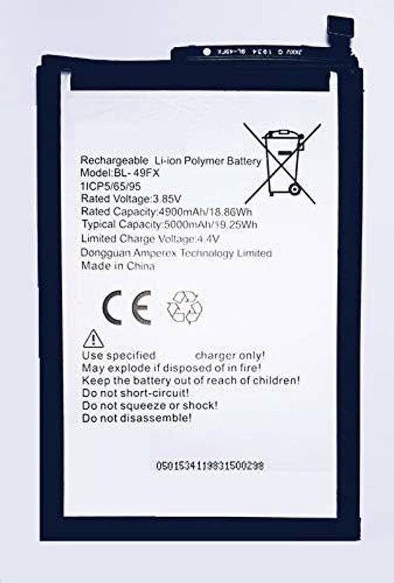 Lapvious Mobile Battery For Infinix HD(X612B)BL-49lX Mobile Battery ...