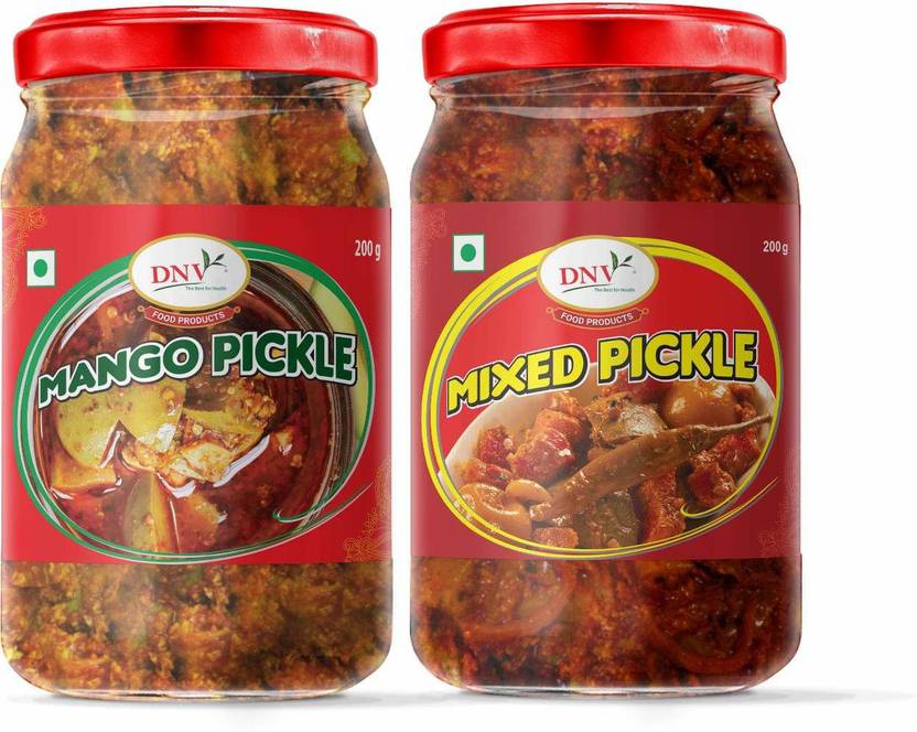 DNV Achaar Combo Platter Pack of Mango & Mixed Pickle 400gm (Aam Ka ...