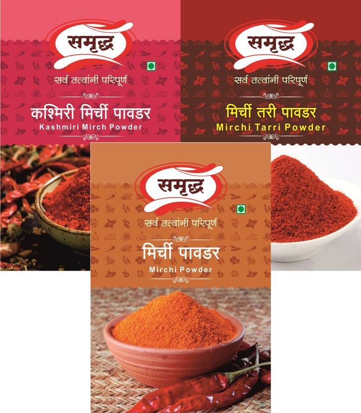 Samrudh Mirchi Combo (Kashmiri, Tari, Mirchi) Price in India - Buy ...