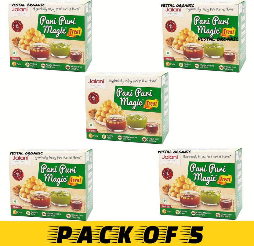 Vestal Organic Instant Ready To Mix Pani Puri ( Gol Gappa ) With Pudina ...