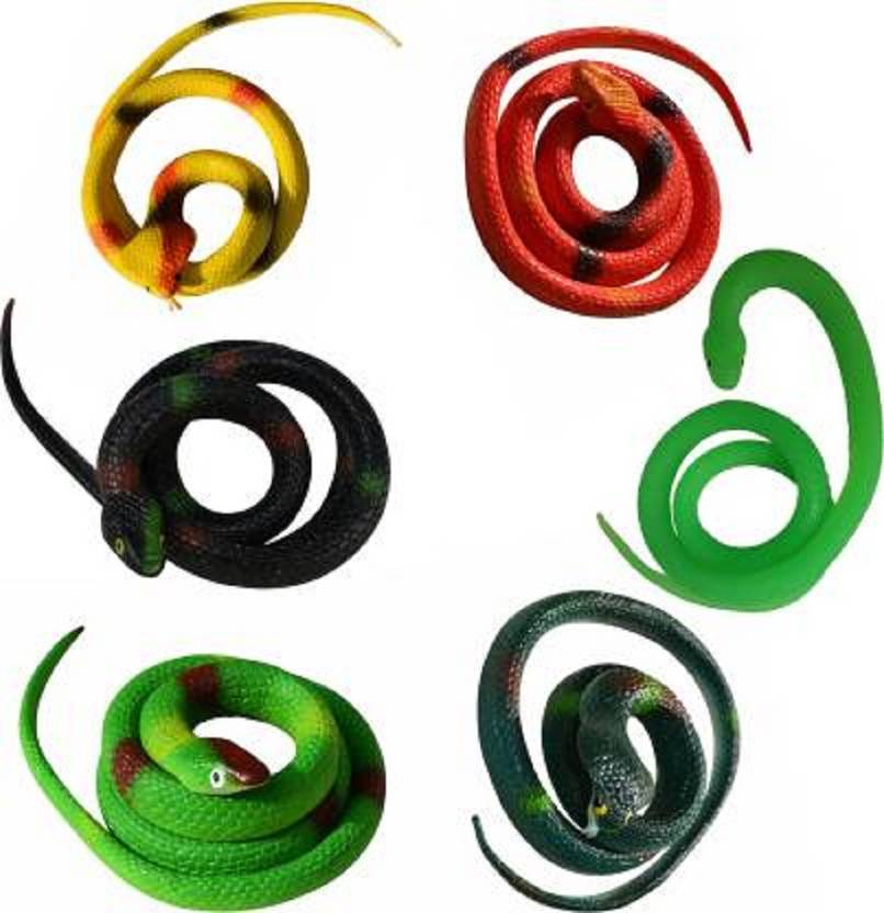SIDOE multi fake Prank snake combo (pack of 6) Snake Gag Toy Fake ...