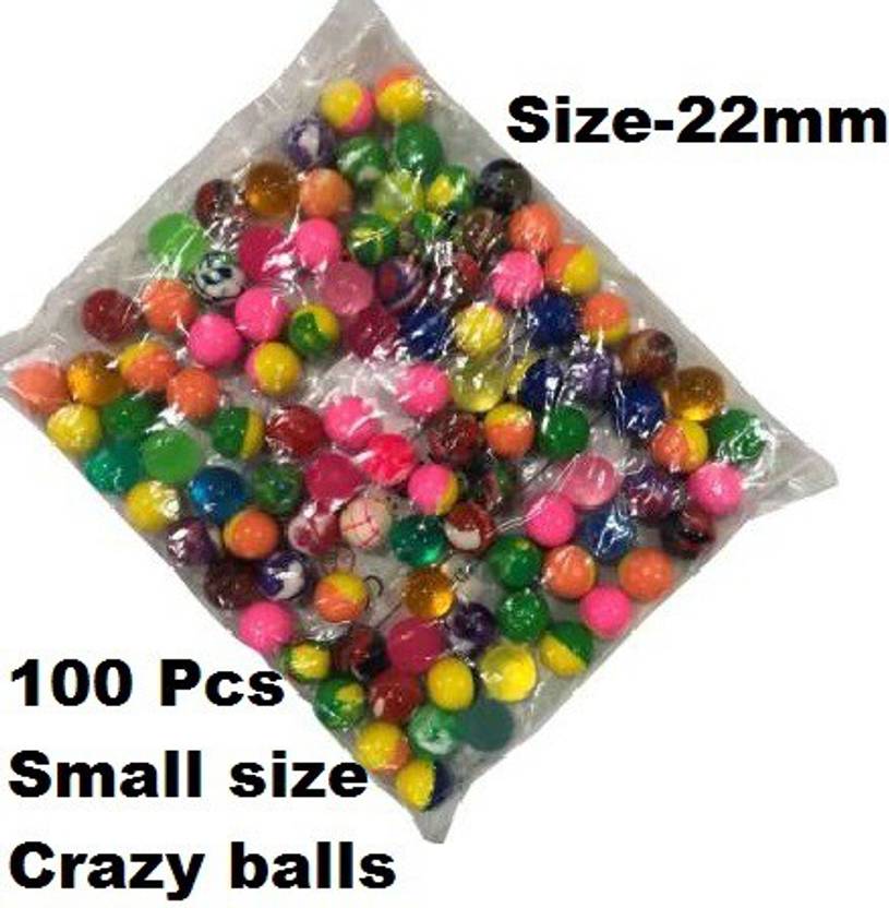 AKANSHA Small Bouncing balls/Jumping balls Multicolor (Set of 100 ...