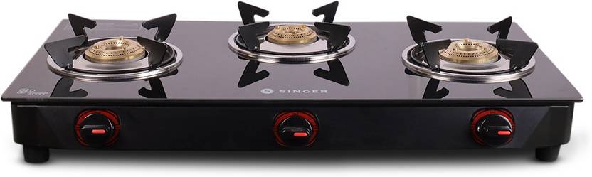 Singer Maxiflare 3 GS Glass Manual Gas Stove Price in India - Buy ...