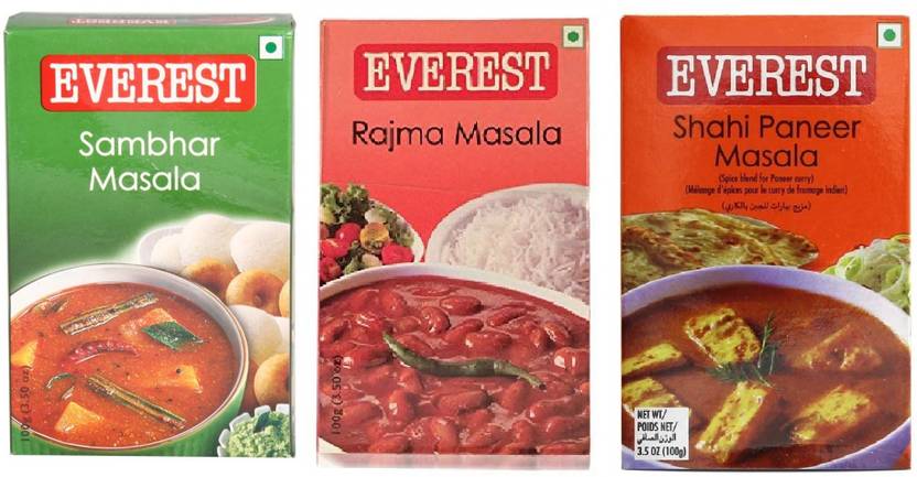 EVEREST Sambhar + Rajma + Shahi Paneer (100 gm each) Price in India ...