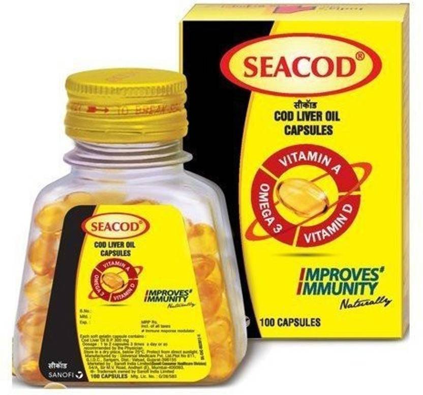 seacod Seacode Cod liver Oil Capsule, 110 Cap Price in India - Buy ...